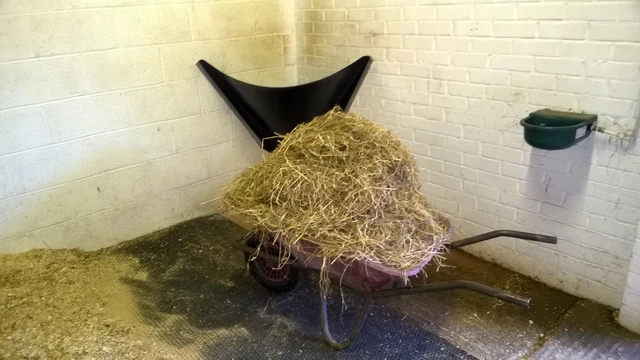 FLEXIBLE STABLE HAY Feeder / Hay bar ( Large Horse)(Corner Mounted) £88 ...