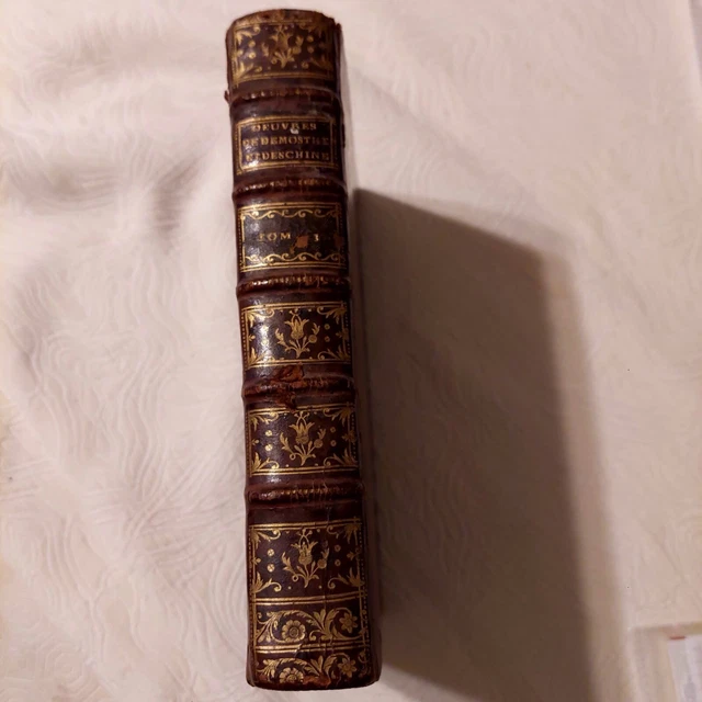 OEUVRE COMPLÈTE DE DÉMOSTHÈNE et ESCHINE - Tome 1 - 1777 EUR 15,00 - PicClick FR