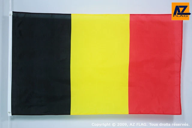 DRAPEAU BELGE 3' x 5' - DRAPEAUX BELGES 90 x 150 cm - BANNIÈRE 3x5 ...