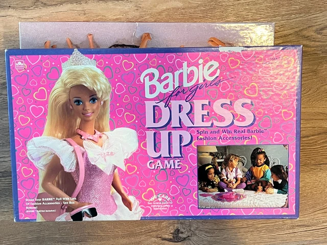 VINTAGE BARBIE DRESS Up Game 1995 Barbie Board Game Mattel Girls 90s £ ...