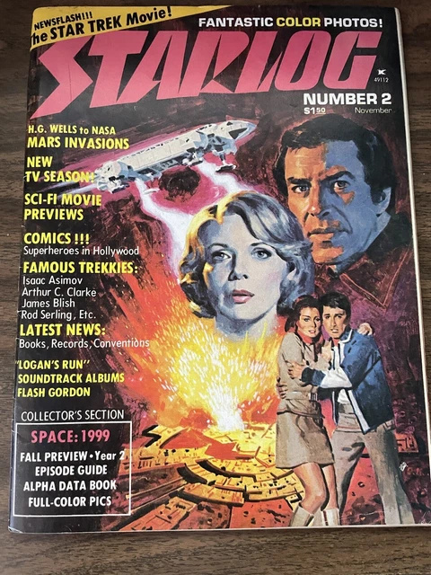 STARLOG MAGAZINE #2 November 1976 Good Condition Sci-fi Space 1999 $15. ...