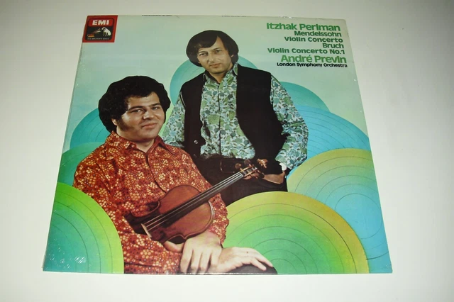 HMV ASD 2926 *MENDELSSOHN* *BRUCH* Violin Concertos *PERLMAN* *PREVIN ...
