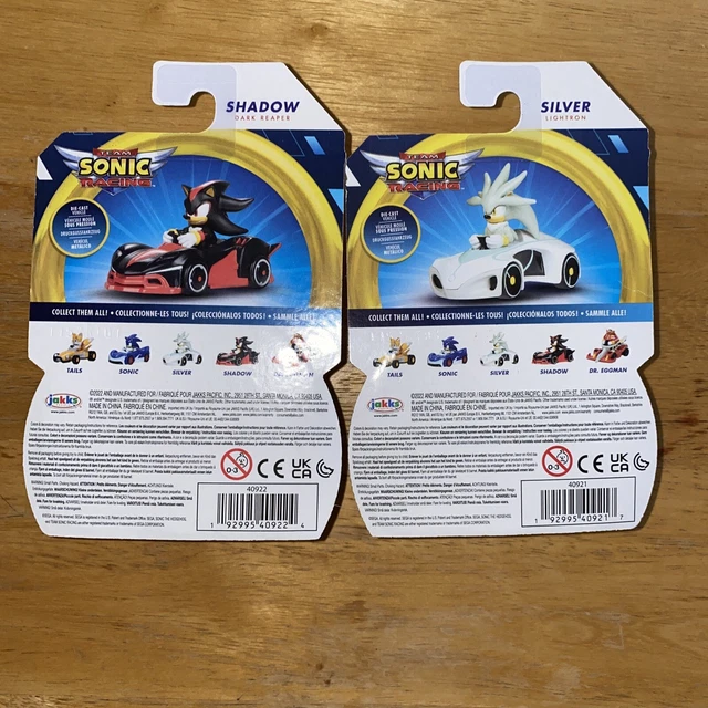 SONIC THE HEDGEHOG Die Cast Vehicle Shadow Dark Reaper And Silver ...