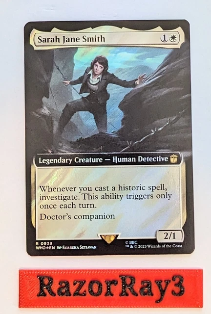SARAH JANE SMITH, SURGE FOIL, art étendu, Doctor Who - Magic the ...