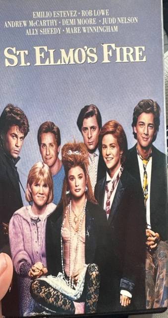 ST. ELMO'S FIRE 1985 VHS Rob Lowe Ally Sheedy Judd Nelson Columbia ...