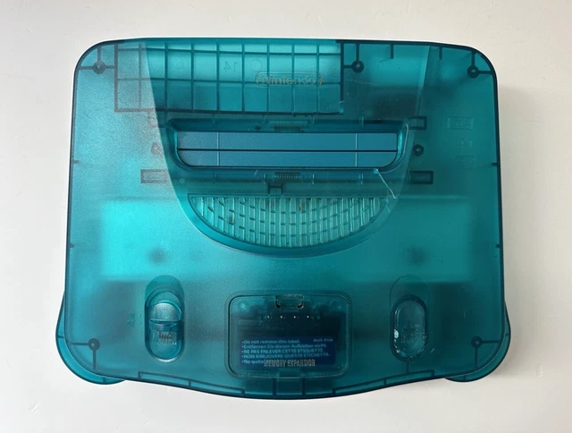 CONSOLE NINTENDO 64 N64 Bleu Transparent / Clear Blue Control Deck NUS ...