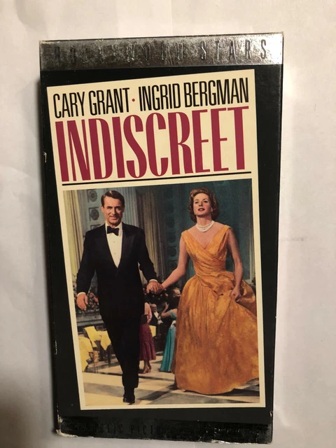 INDISCREET CARY GRANT, Ingrid Bergman Hollywood Stars Vhs 1958/1988 ...