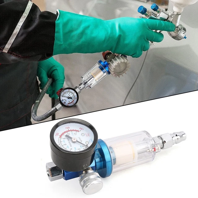 JAUGE DE R GULATEUR d'air compact pour peinture de pression de pulv risation f EUR 19,24 ...