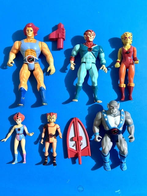 LJN 80S LOT 6 x Thundercats Figures Lion-O Panthro Tygra Cheetara Wily ...