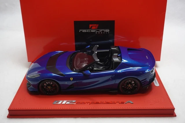 1/18 BBR FERRARI 812 Competizione A Tdf Blue Red Deluxe Leather Le10 Mr ...
