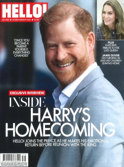 HELLO! MAGAZINE: PRINCE Harry, Princess Kate Queen Tribute, Beckhams ...