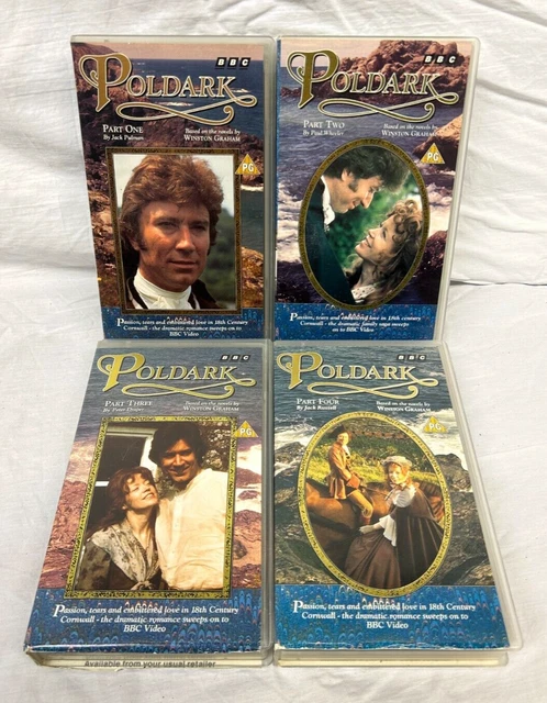 POLDARK SERIES 1 VHS Cassette Tapes 4 Part Collection 1993 £8.00 ...