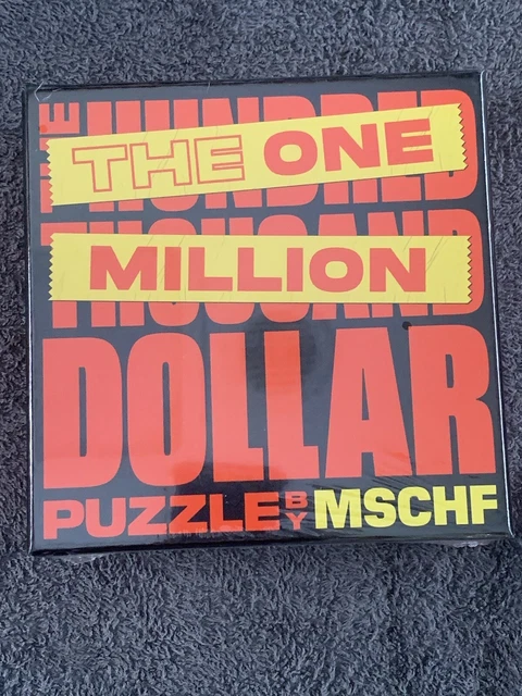 THE ONE MILLION Dollar Puzzle by MSCHF 500 Piece Factory Sealed in Box ...