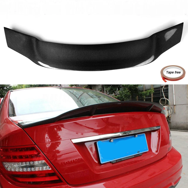 CARBON FIBER REAR Spoiler Wing For Benz W204 C-Class Sedan C350 C63 AMG ...