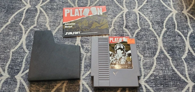 PLATOON NINTENDO ENTERTAINMENT System Nes Game Authentic TESTED $4.99 ...