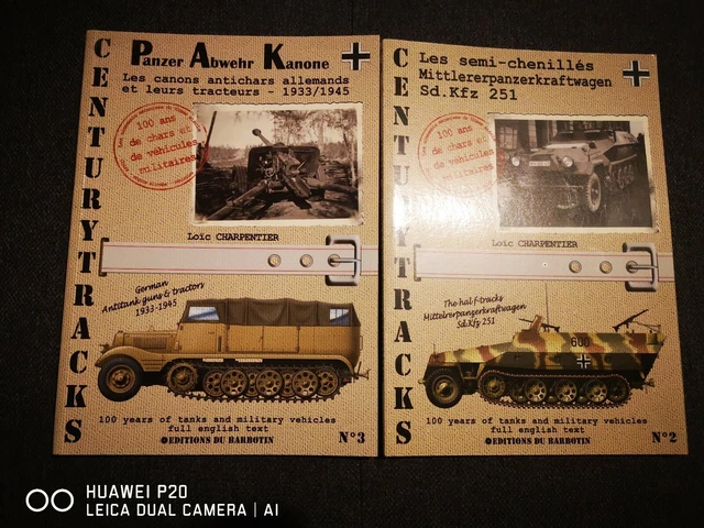 LOT DE CENTURY TRACKS N°2 Les semi-chenillés SD.KFZ 251 N°3 PAK WAFFEN ...
