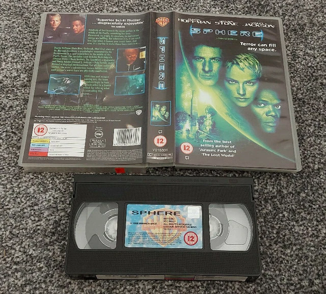 SPHERE BIG BOX Ex Rental Pal Vhs Video Dustin Hoffman Sharon Stone EUR 9,26 - PicClick IT