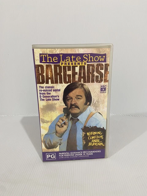THE LATE SHOW Presents Bargearse VHS Movie Video Cassette Tape $19.90 ...
