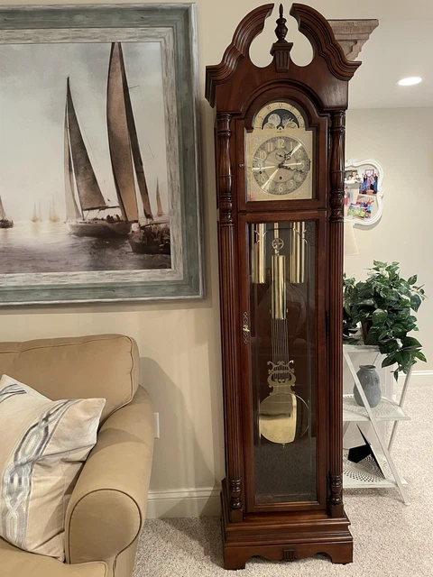 HOWARD MILLER GRANDFATHER Clock - Model 610-548 - EUC! 65th Anniversary ...