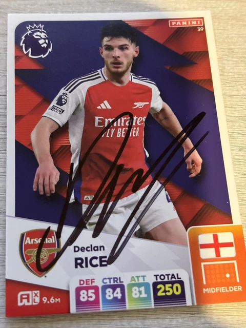 MATCH ATTAX 2024-25 Declan Rice Arsenal Signed £3.99 - PicClick UK