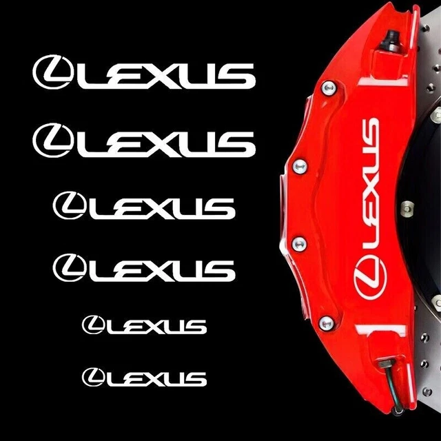 LEXUS LOGO WHITE Brake Caliper Decal Stickers NEW DESIGN PROFESSIONAL IN WHITE 6 £5.99 - PicClick UK