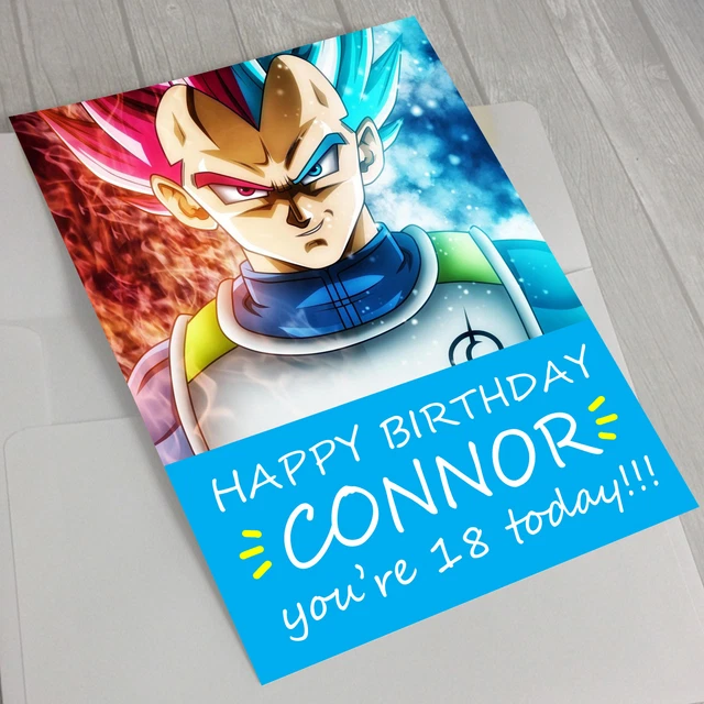 DRAGON BALL VEGETA Birthday Card - Professionally printed and ...