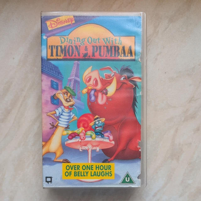DISNEY DINING OUT With Timon & Pumbaa VHS Video Tape Lion King £6.50 ...