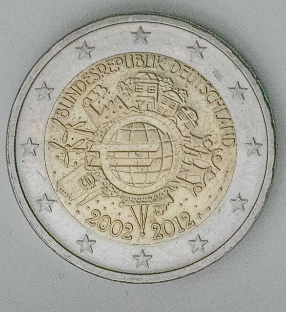 2 EURO. 2002-2012 Zehn Jahre EU. Sondermünze, Sammlerstück EUR 10,90 ...