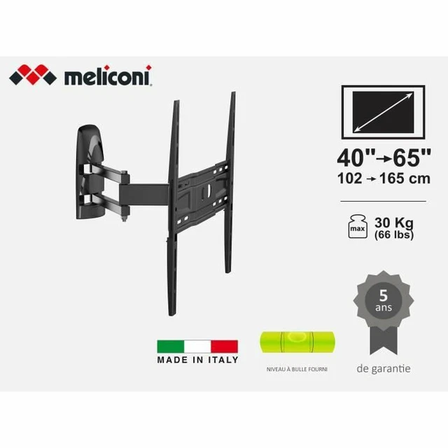 SUPPORT MURAL MELICONI MyBracket MB400 pour écrans de 40'' a 65 ...