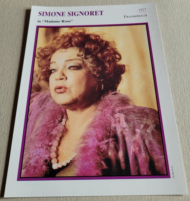 SCHAUSPIELERIN SIMONE SIGNORET | Portrait | Star-Foto / Sammelbild ...