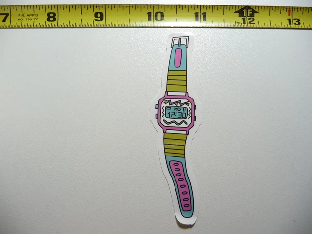 EARLY DIGITAL WATCH Switch Bands Decal Sticker 80S 90S Retro Vintage ...
