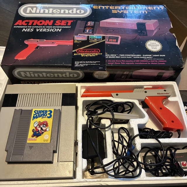 NINTENDO NES VERSION Action Set With super Mario 3-Collectable £311.66 ...