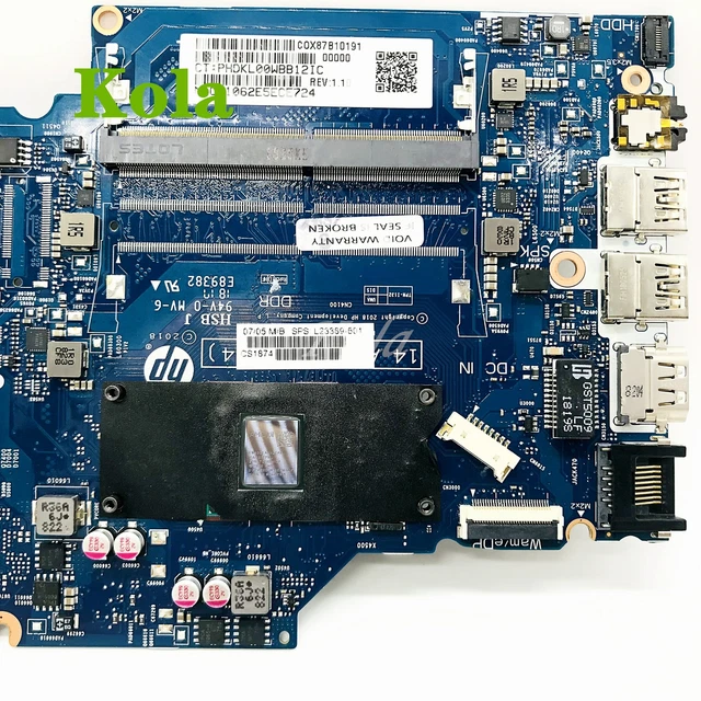 FOR HP 14-CM 245 G7 Laptop Motherboard L23390-601 L23390-001 W/ E2-9000 ...