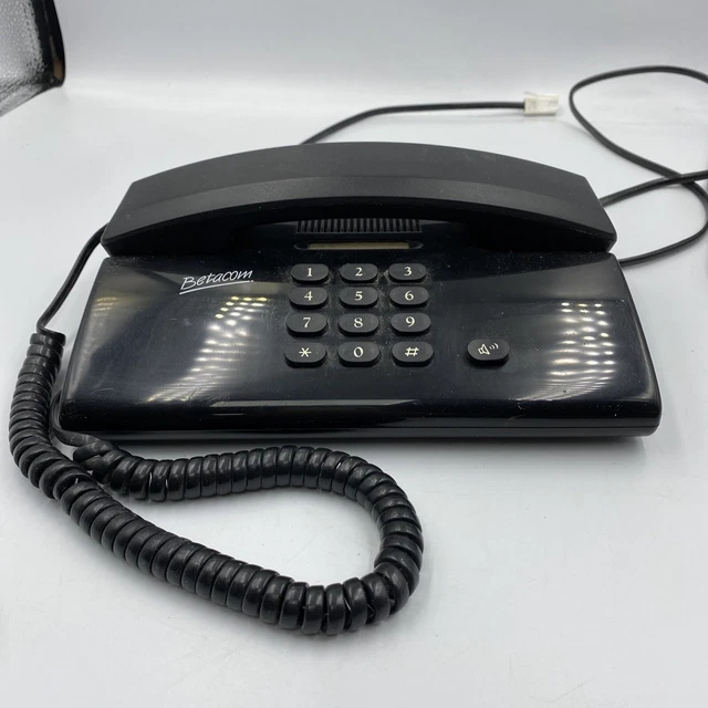 VINTAGE RETRO BETACOM Phoenix SL30M Corded Home Telephone Black £5.99 ...