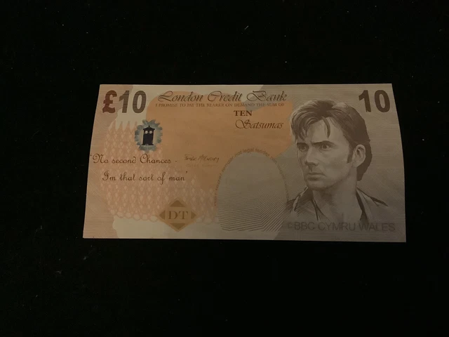 DOCTOR WHO PROP david tennant Bank Note. Screen Used (Runaway Bride) £ ...