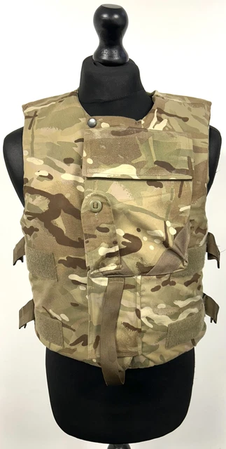 BRITISH MILITARY MTP Combat Body Armour CBA Flak Vest with Soft Armour ...