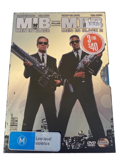 MIB MEN IN BLACK 1 + 2 DVD Ultimate Collector's Pack - Rare Metal Case ...