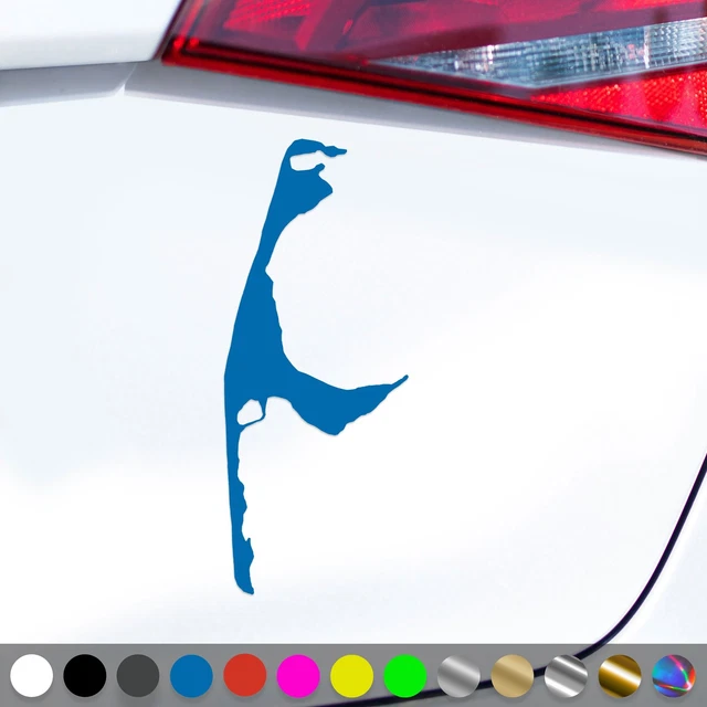 SYLT AUFKLEBER INSEL Umriss Kontur Nordsee Sticker Auto Geschenkidee ...