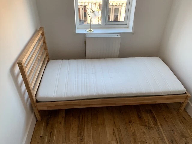 IKEA TARVA SINGLE Bed & Mattress £45.00 - PicClick UK
