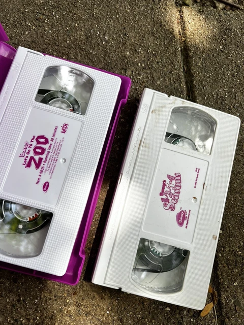 LOT OF 2 Barney VHS Tapes - Barney “ Let’s Go To The Zoo “ And “ 1234 ...