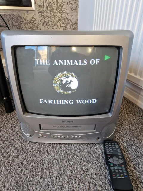 BUSH CRT TV VHS Combi Player Retro Gaming 14” Inch (BTV18SIL/VA) With Remote £69.99 - PicClick UK