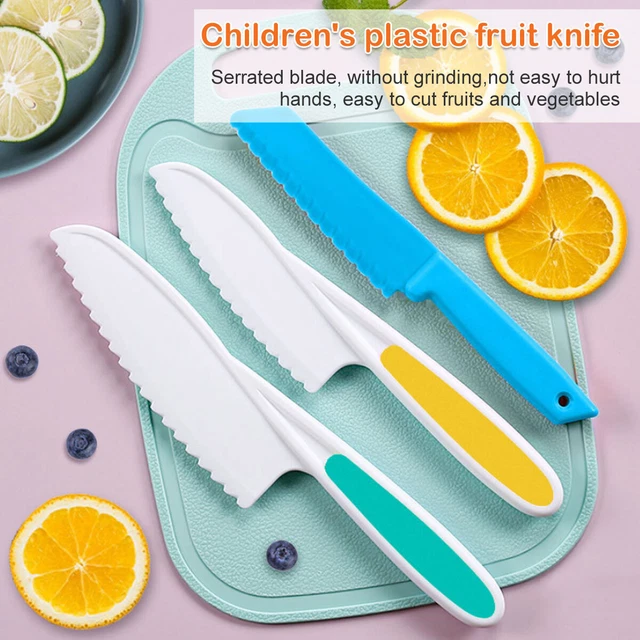 10X KIDS KITCHEN Cutter Set Cutting Board Plastic Slicers Toddler ...