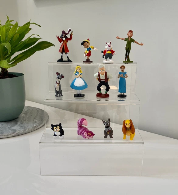 DISNEY ALICE PETER Pan Pinocchio Lady Tramp Cake Toppers 12 Plastic ...