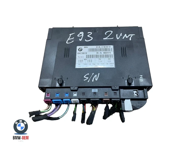 BMW E93 CONVERTIBLE Seat Control Unit Module ECU 9134669 FSV 7.11.0 £48 ...