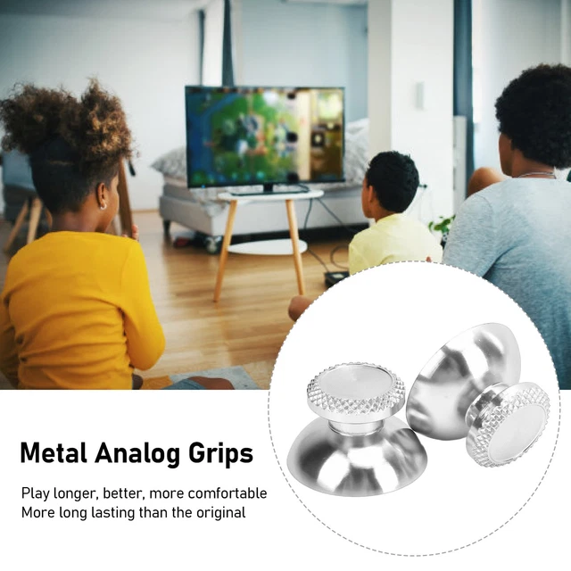 METAL ANALOG GRIPS Stick Thumbsticks Metal Analog Grips Bright Textured ...