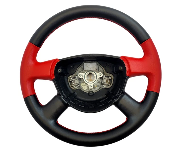 VOLANT CUIR ROUGE VW T5 VOLKSWAGEN TRANSPORTER MULTIVAN 2007-2009 NEUF ...