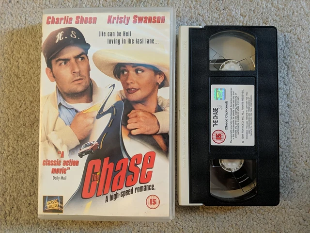 THE CHASE - Charlie Sheen, Kristy Swanson - Big Box Ex Rental VHS Video ...