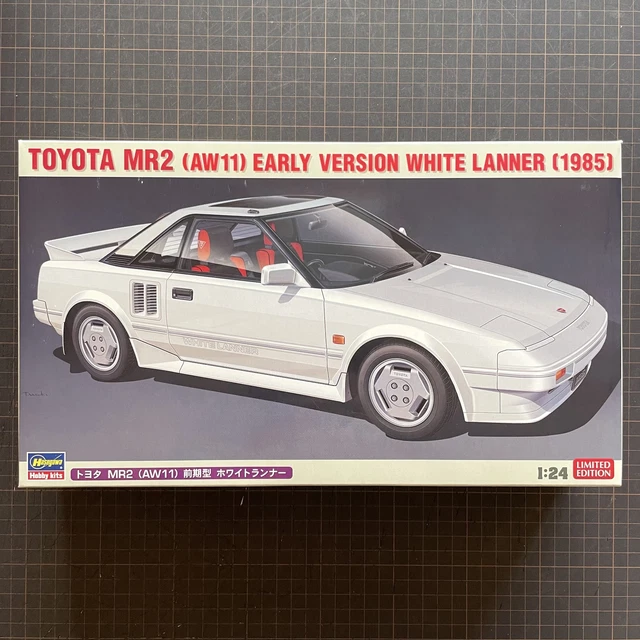 HASEGAWA 1/24 TOYOTA MR2 AW11 EARLY VERSION WHITE LANNER Model kit ...