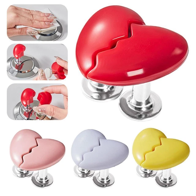 BROKEN HEART SHAPED Toilet Press Button Toilet Press Home For Bathroom ...