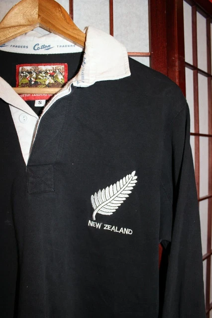 NEW ZEALAND ALL blacks rugby Union Shirt 1990's Cotton traders size S ...